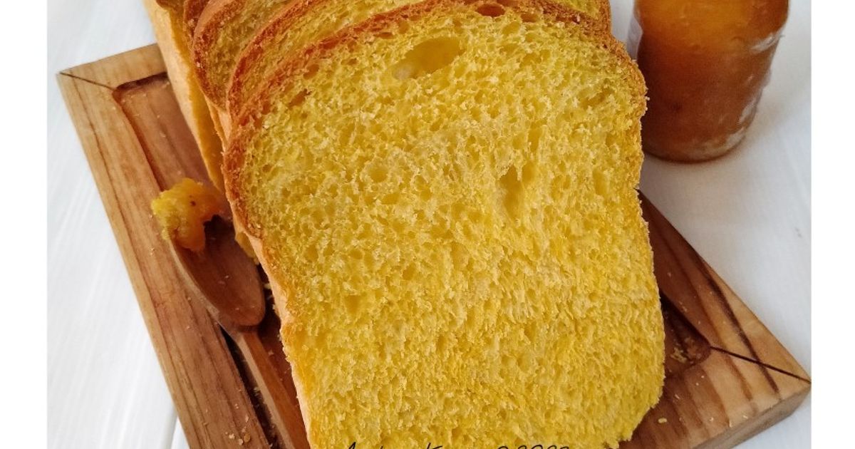 Resep Pumpkin Loaf Bread Roti Tawar Labu Kuning oleh Angken Keenan ...