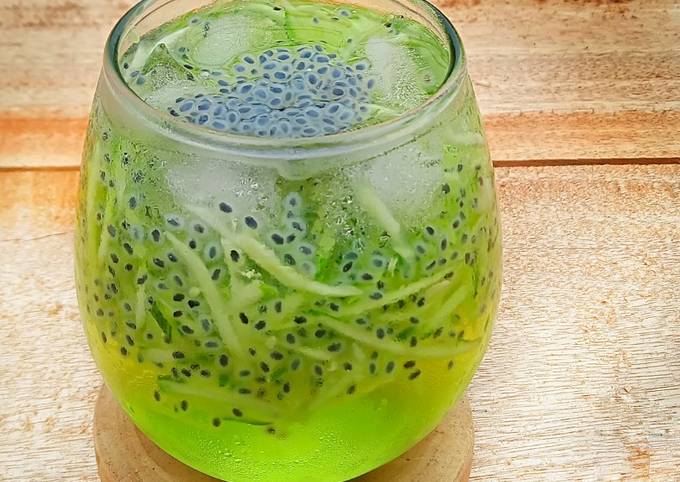 Resep Es Kuwut Timun Selasih oleh Ismy Maulidasary - Cookpad