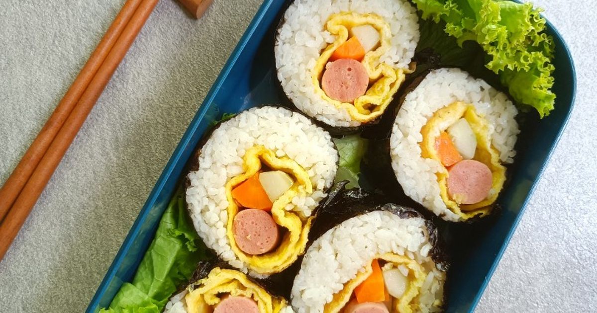 Resep Gimbab / Sushi Roll oleh Mama AL - Cookpad