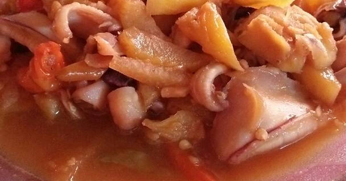 Resep Cumi Asam Nanas oleh Rina Julia - Cookpad