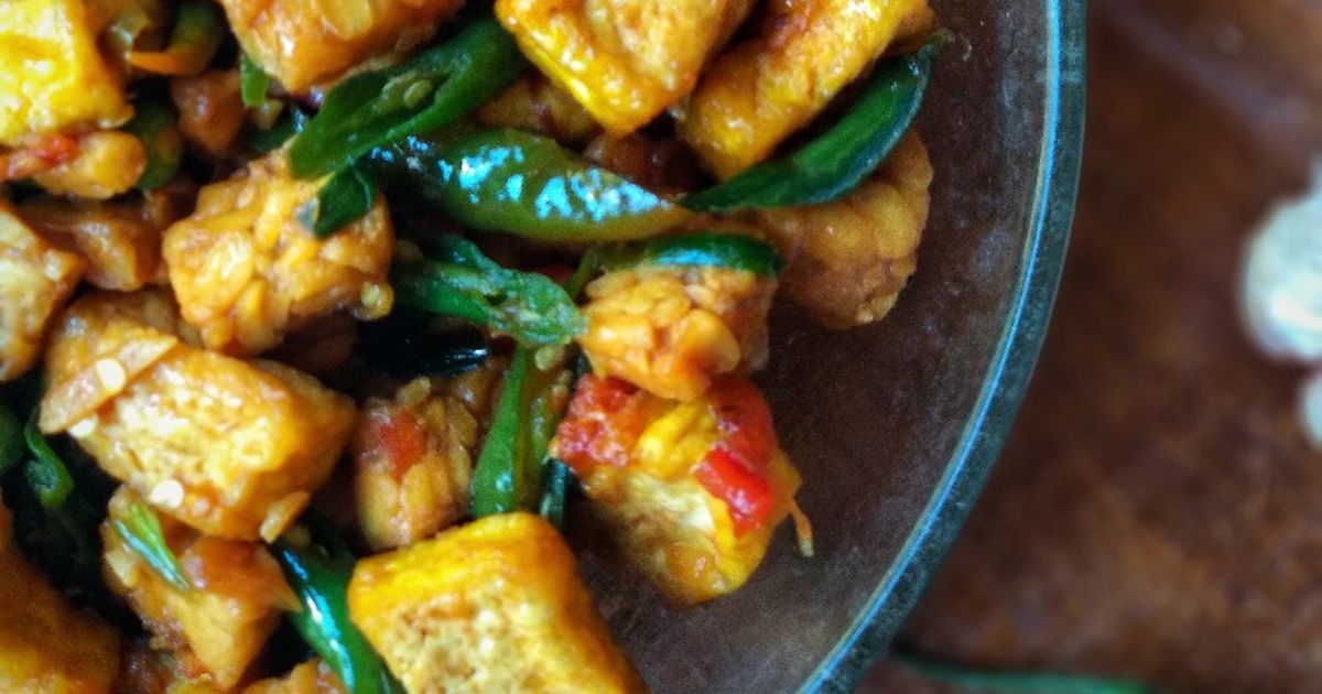 Resep tumis tempe tahu cabe hijau rumahan enak dan mudah - Cookpad
