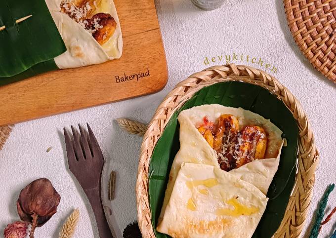 Resep 419. Kebab Pisang Caramel Cinnamon Selai Buah & Maple Syrup oleh ...