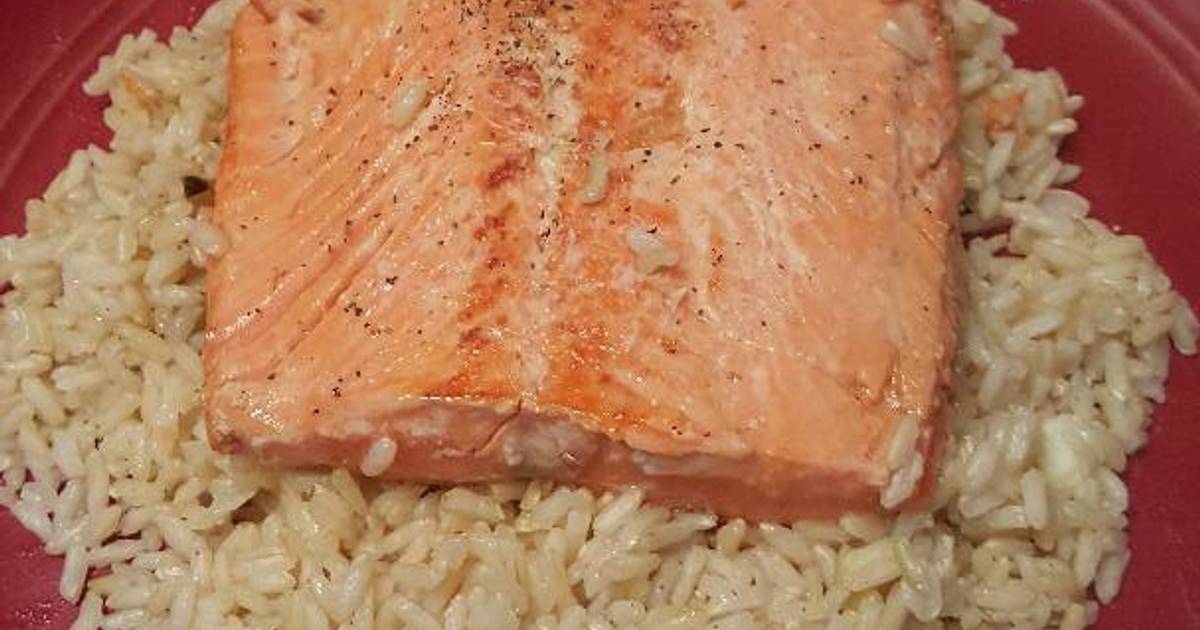 Mantastic Wild Alaskan Salmon and Brown Rice Recipe by Eddie Gosizk ...