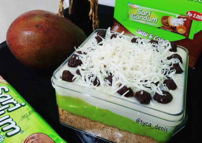 Resep Avocado dessert box with sari gandum sandwich oleh Bunda Athma ...