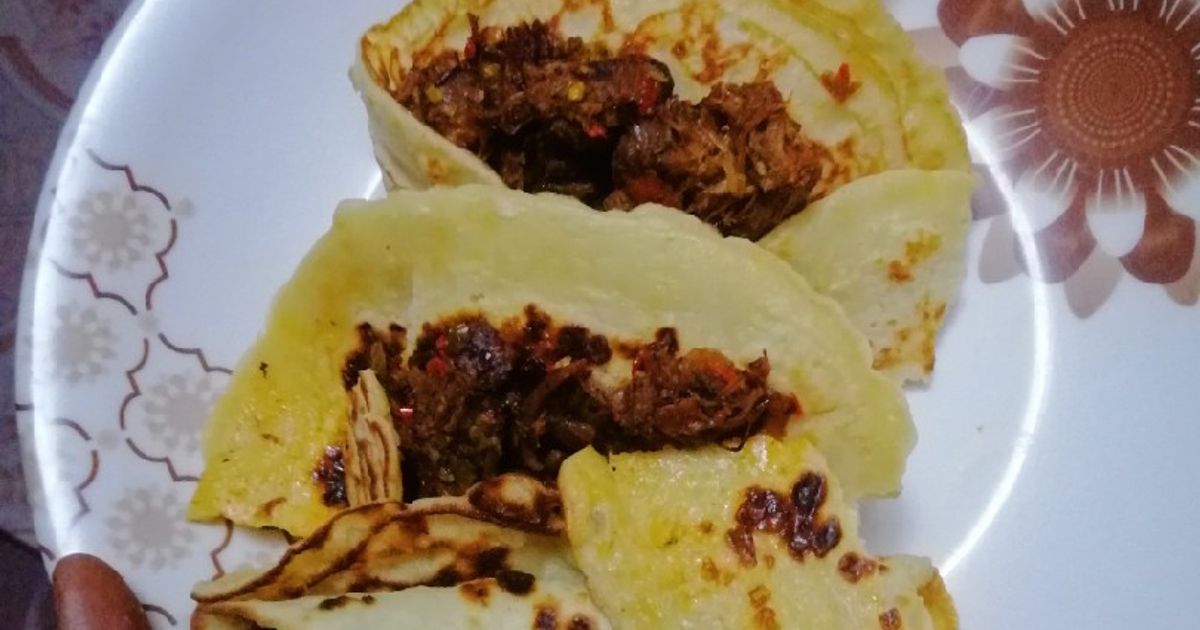 Creps With Meat Recipe by Mom mufeedah - Cookpad