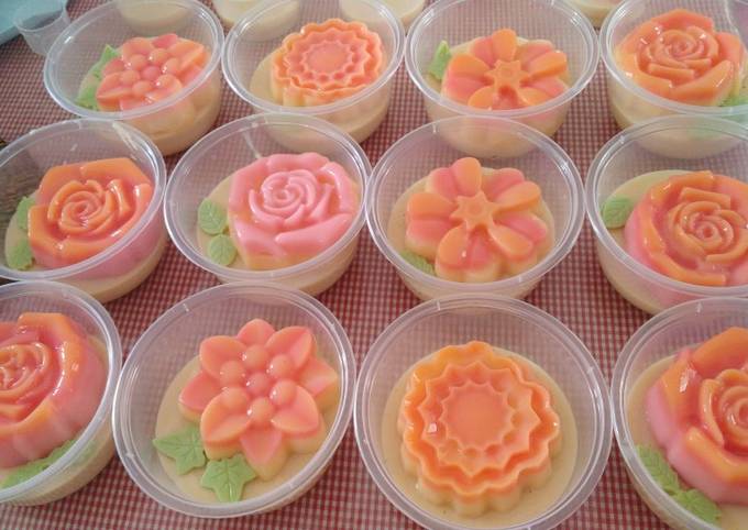 Resep Puding susu bunga oleh Kartika Septiani - Cookpad