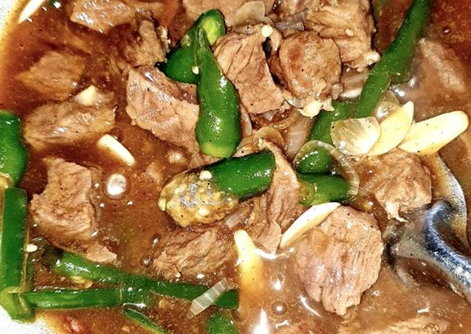 Resep Daging sapi lada hitam oleh Dini Yuhelfi Nuryanto - Cookpad