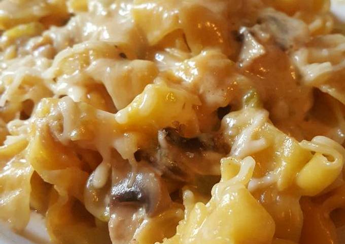 Pasta Sacchettini con salsa de champion y calabacín Receta de Francisco ...