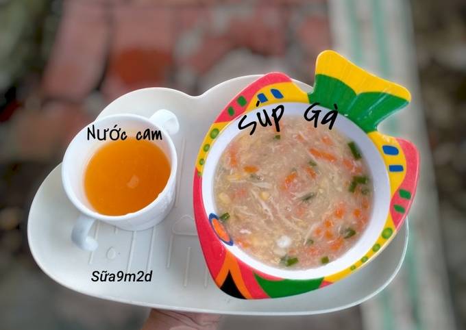 Cách Làm Món Súp gà - Dành cho bé ăn dặm của Ăn dặm Mẹ sữa - Cookpad