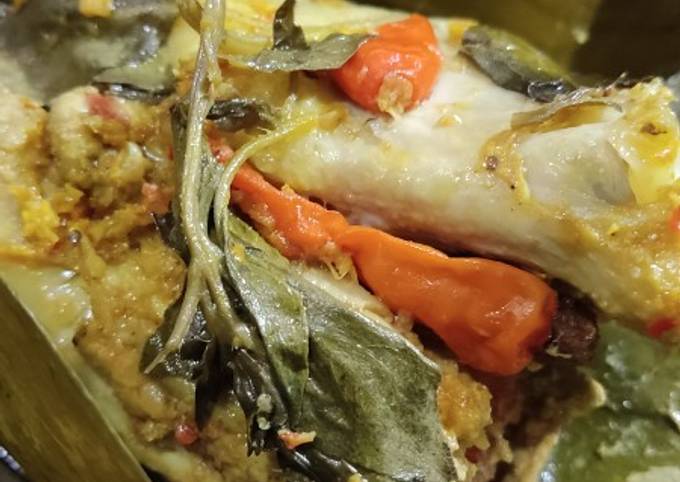 Resep Pepes Ayam Kemangi Bumbu Kuning Cabe Orange Oleh Inggit Prima