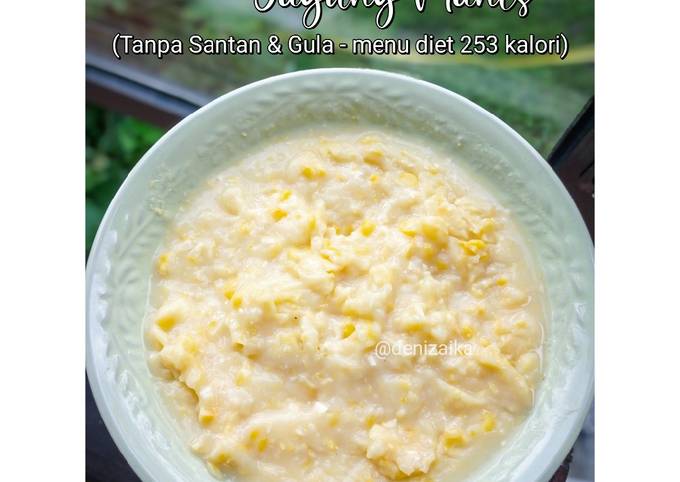 Resep Bubur Sumsum Jagung Manis tanpa Santan & Gula - menu diet oleh ...
