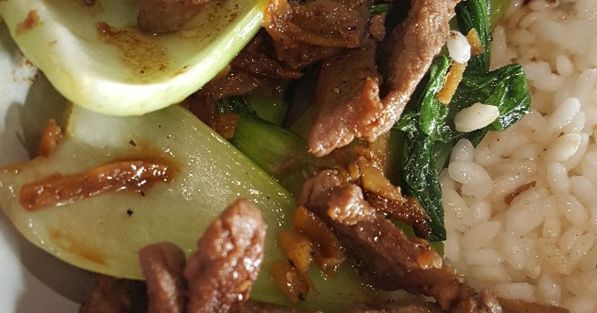 Beef With Pak Choi And Ginger Recipe by andrassy - Cookpad