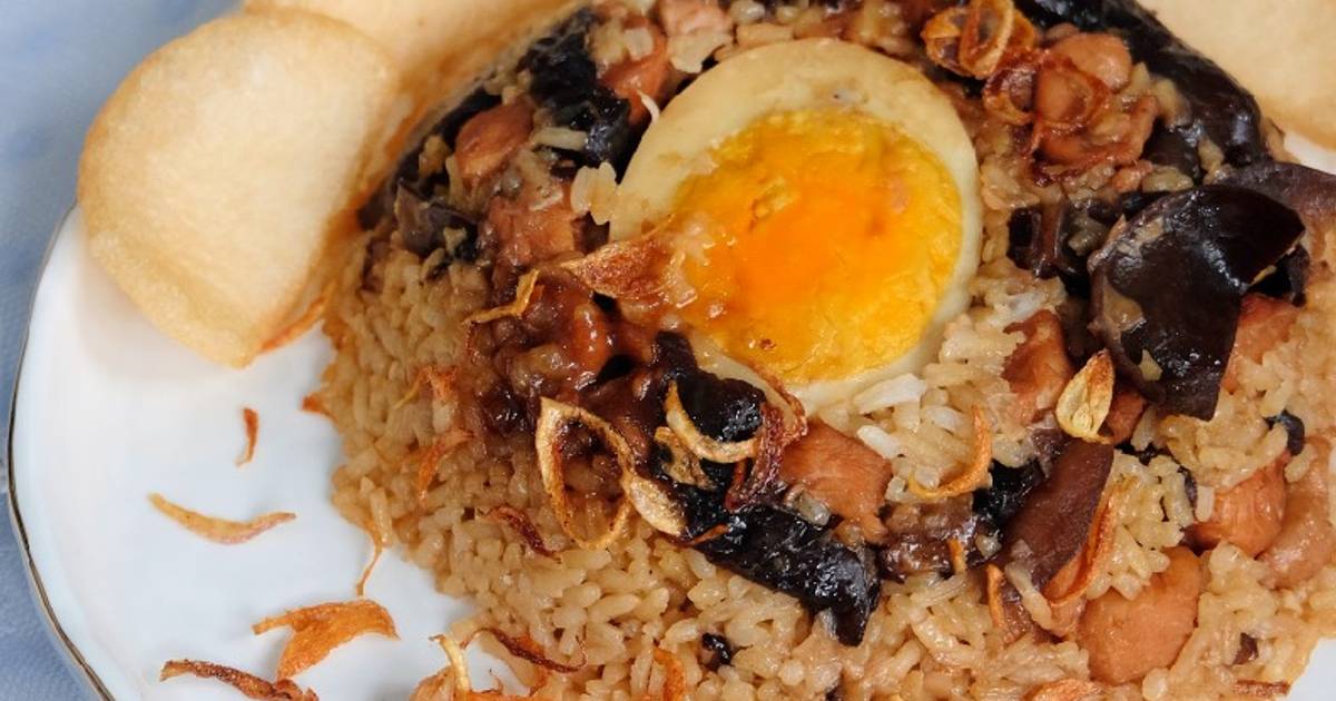 Resep Nasi Tim Ayam Jamur (Rice Cooker) oleh i_amallea - Cookpad
