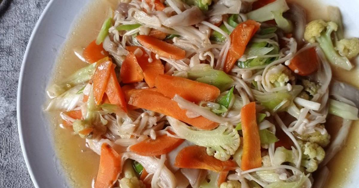 Resep Capcay jamur enoki oleh Mama Queen - Cookpad