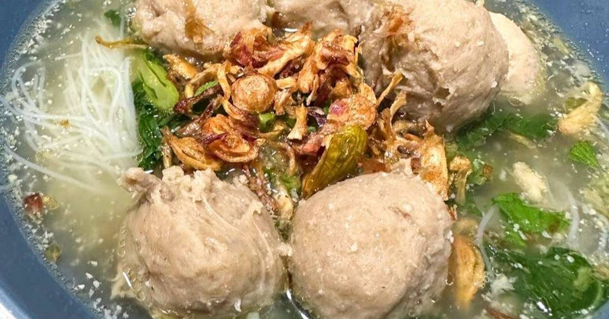 Resep bakso homemade kenyal dan gurih: bakso daging sapi, ayam, hingga ...