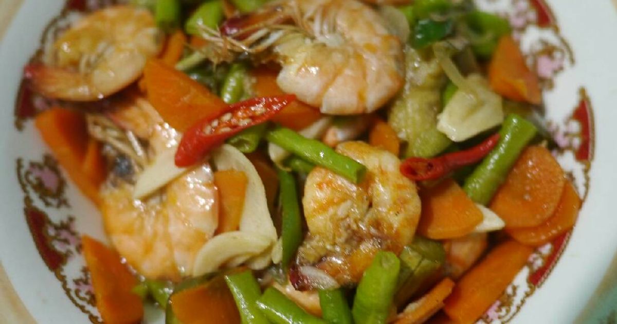 Resep Oseng Udang Sayur oleh bee - Cookpad