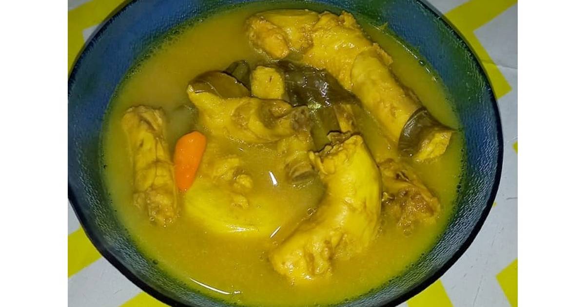 Resep Lempah kuning ceker & leher khas Bangka oleh Novy - Cookpad