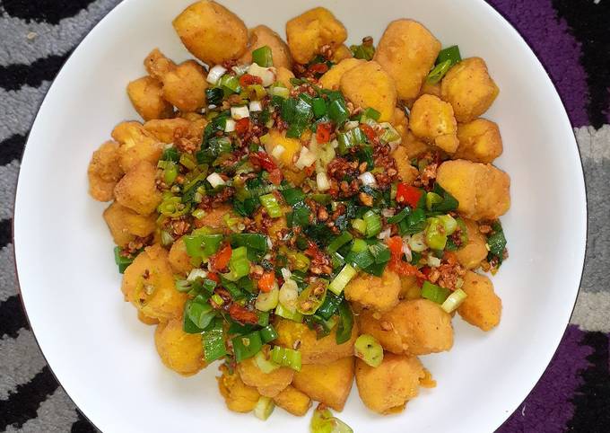 Resep Tahu Cabai Garam oleh steffiana willyus - Cookpad