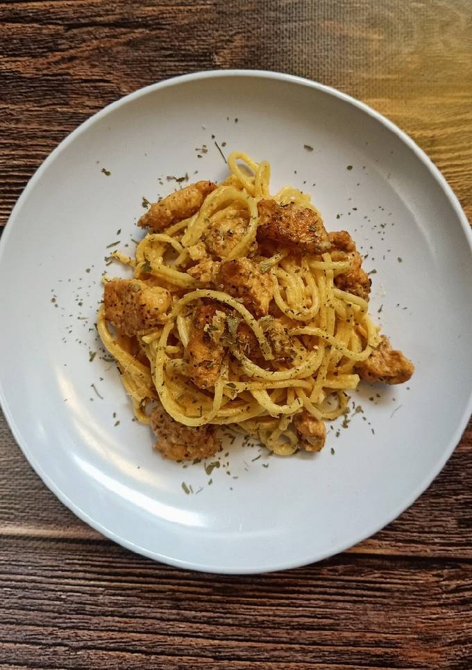 Resep Creamy Cajun Chiken Pasta oleh Ria Kustanti - Cookpad