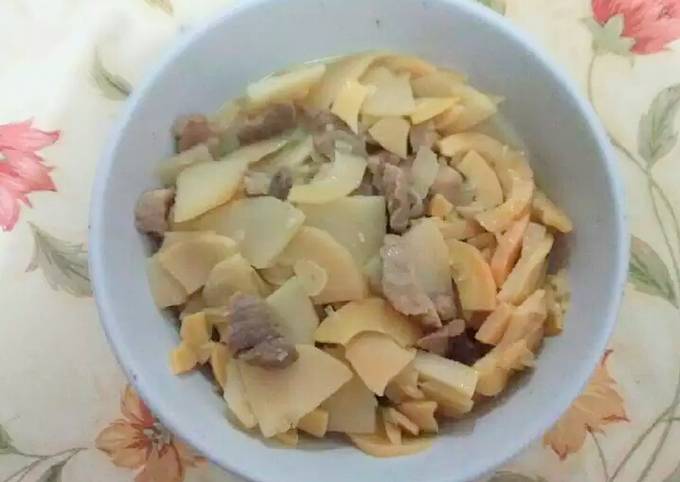 Resep Rebung cah daging babi oleh Riri - Cookpad