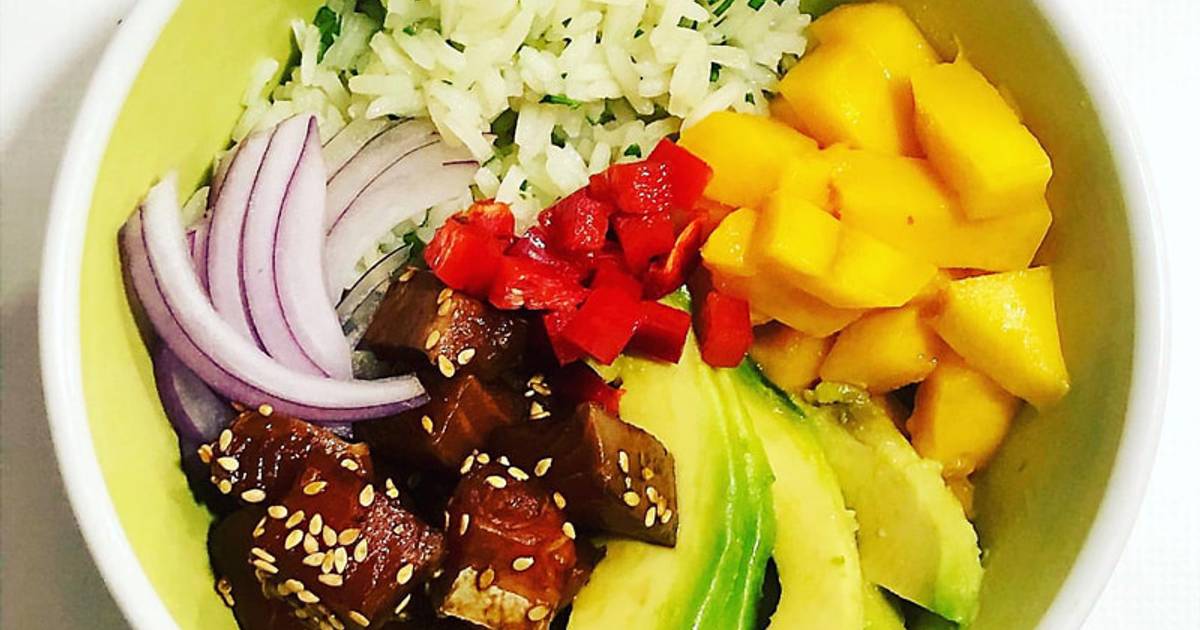 Poke bowl de atún Receta de Jordi Largo Muñoz- Cookpad