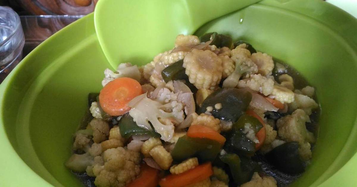 Resep Tumis Jagung Putren dengan Paprika, Wortel, dan Kembang kol oleh ...