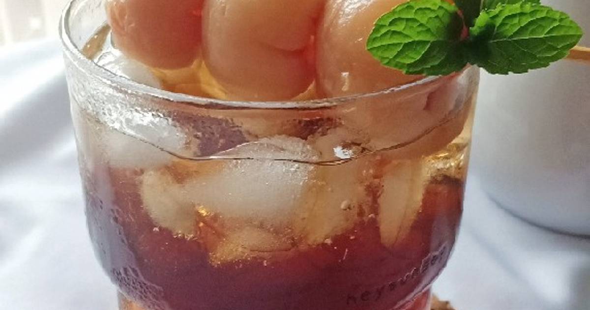 Resep Ice Lychee Tea🍸Es teh Leci oleh Agnes エミリア 💕 - Cookpad