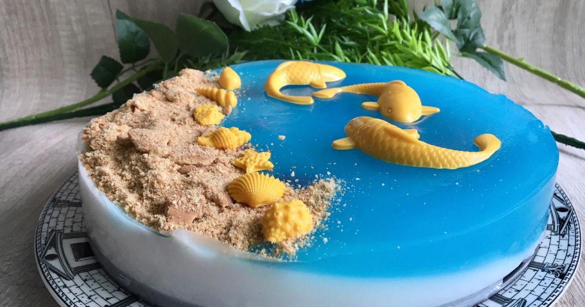 Resep Pudding Jelly Laut Biru (Blue Ocean Jelly) oleh Isnawati - Cookpad