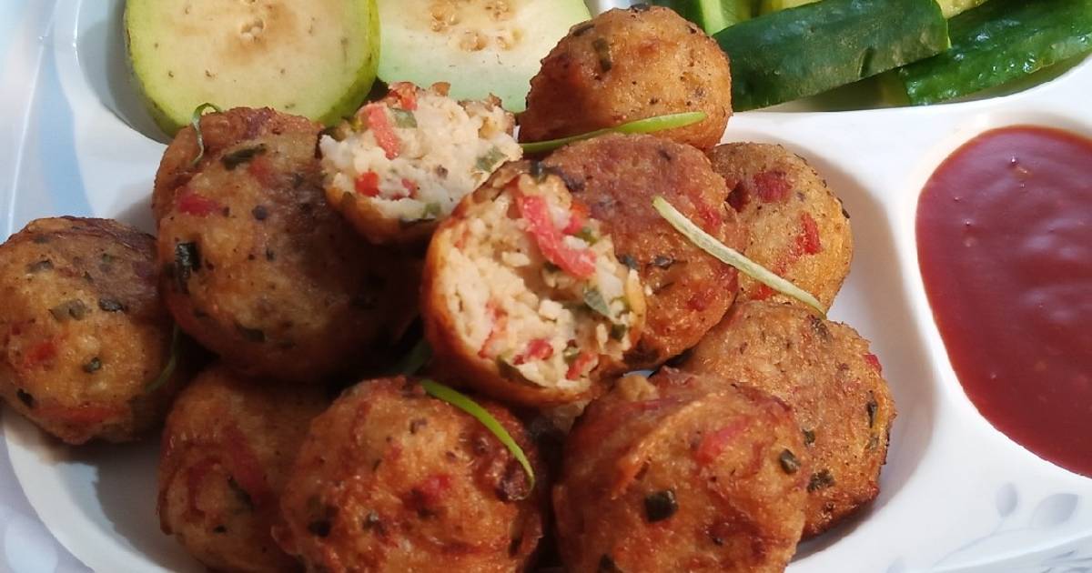 One Bite Vegetables Rice Balls Recipe by Man o Salwa By Neelam Saleem ...