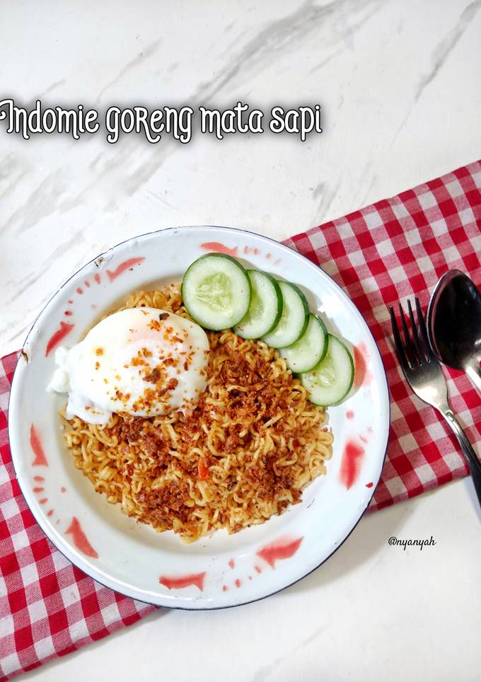 Resep Indomie Goreng Mata Sapi oleh Nyanyah - Cookpad