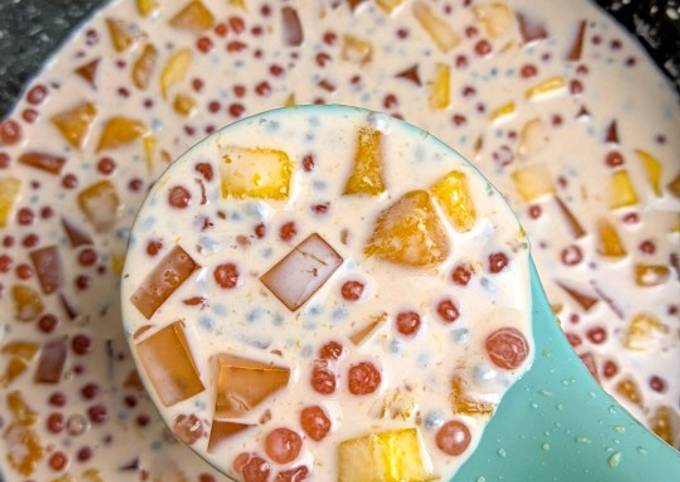 Resep Mango Sago Dessert Cup Oleh Easy Cooking Mom Cookpad