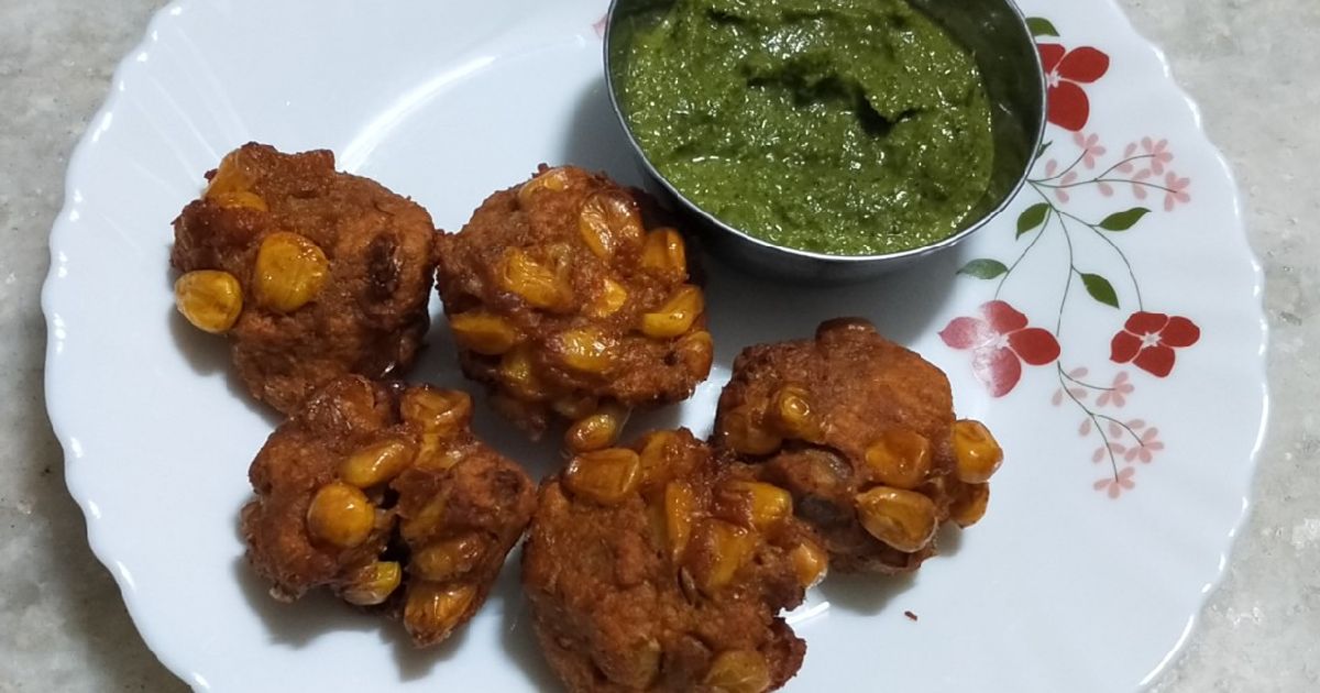 Quick Crispy Corn Pakoda Recipe by Ami Sheth Patel - Cookpad