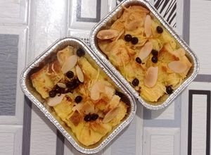 Resep puding roti tawar panggang tanpa skm rumahan enak dan mudah - Cookpad