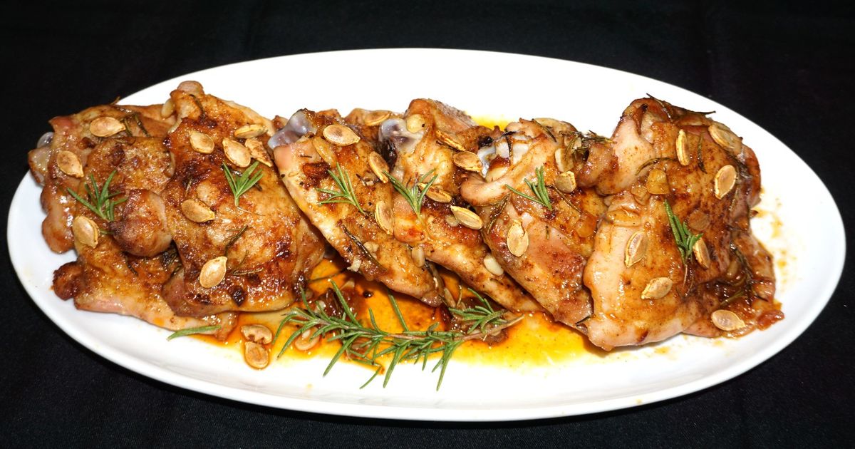 Roasted Chicken Thighs With Fresh Rosemary Recipe By Jon Michelena