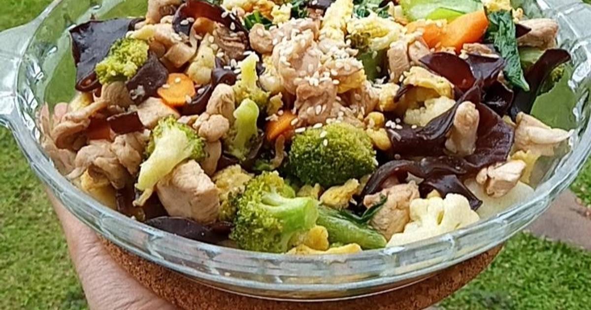 Resep Capcay Jamur Ayam oleh Vasilissa Trianum - Cookpad