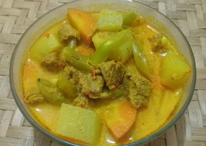 Resep Daging-Buncis-Labu Siam-Wortel Masak Gulai oleh 🌷Yulie Yuda ...