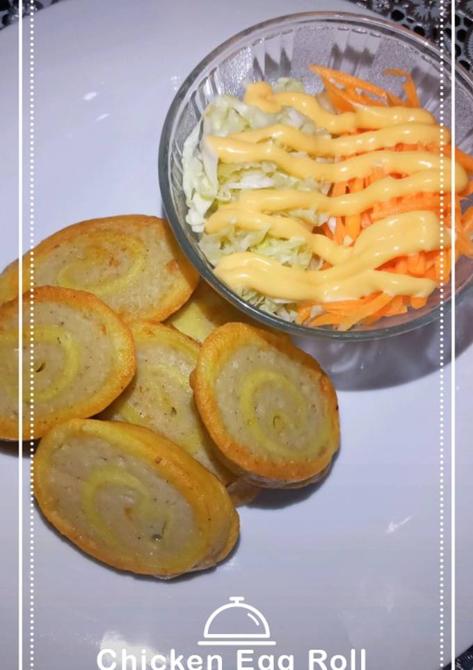Resep Egg Chicken Roll ala Hokben oleh Rere Sumarto - Cookpad