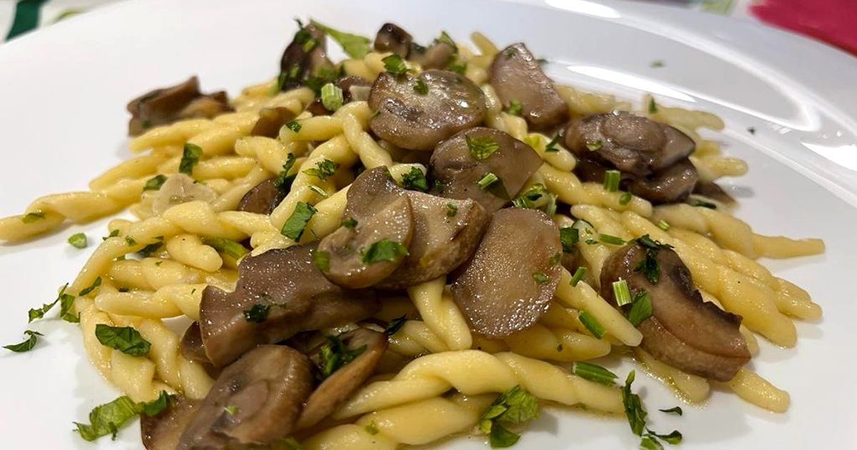 Fresh Trofie Pasta With Cremini Mushrooms Recipe by Fabio Del Buono