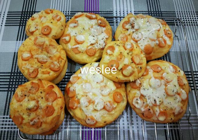 Resep Roti pizza mini oleh EL - Cookpad