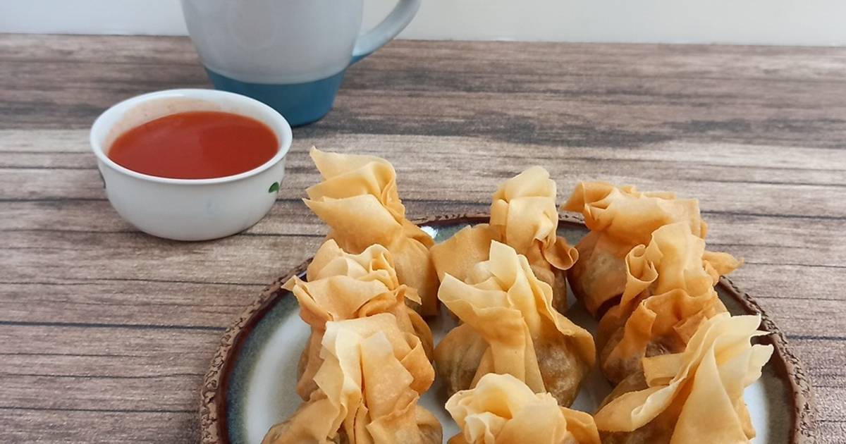 Resep Pangsit Goreng Isi Gulai Ayam oleh Erlina - Cookpad