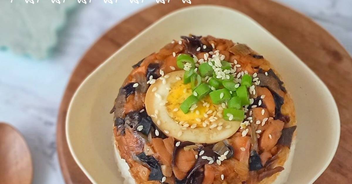 Resep Nasi Tim Ayam Jamur oleh Vey Alodia's Kitchen - Cookpad