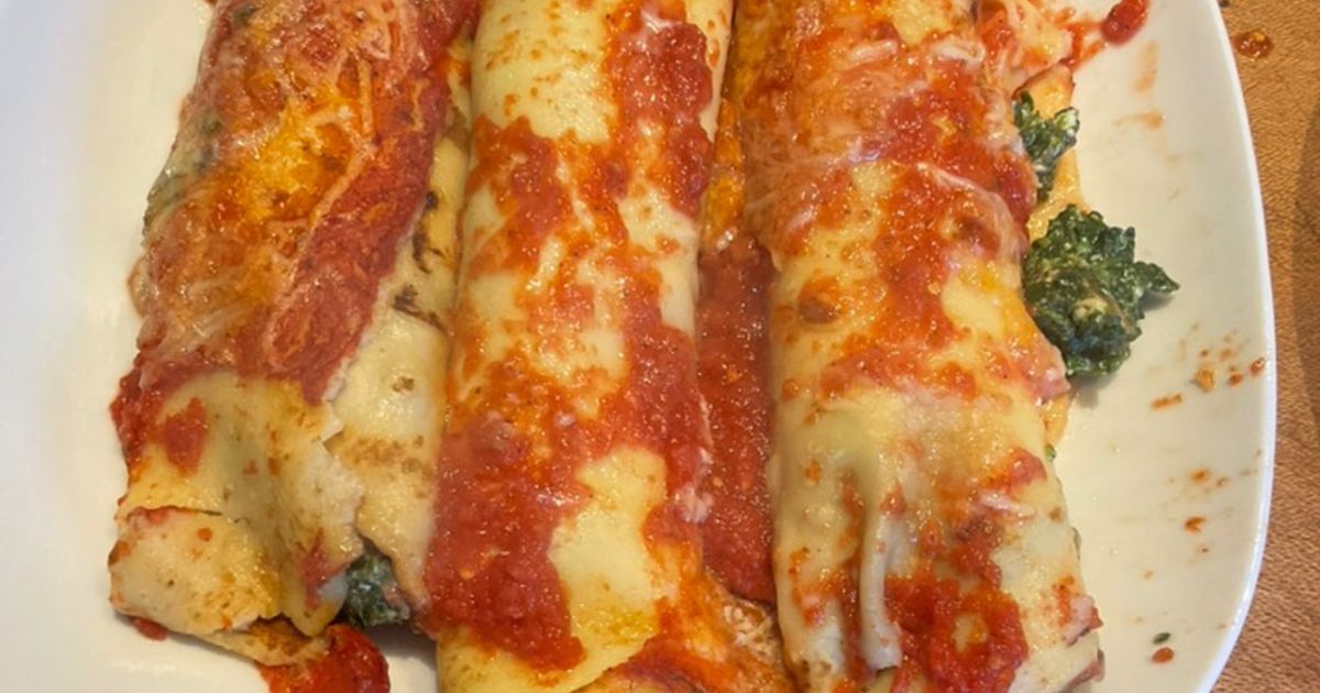 Canelones De Espinaca Y Mozzarella Con Salsa Fileto Receta de Jose ...