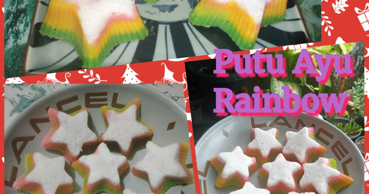 Resep Putu Ayu Rainbow oleh Eka Nurul Putriani - Cookpad