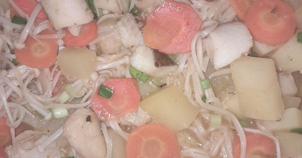 Resep Snakehead Soup With Enoki (Sup Sayur Haruan Dengan Jamur Enoki ...