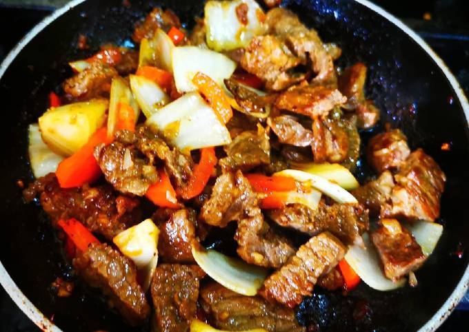 Bistec Salteado Receta de carunovi- Cookpad