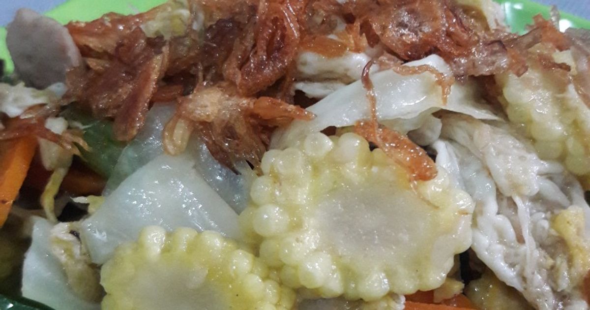 Resep capcay telur putren buncis rumahan enak dan mudah - Cookpad