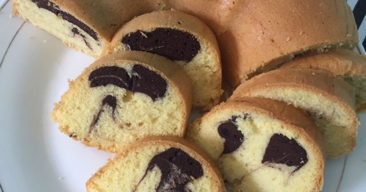 Resep Marble Cake / Bolu Marmer oleh Merli - Cookpad