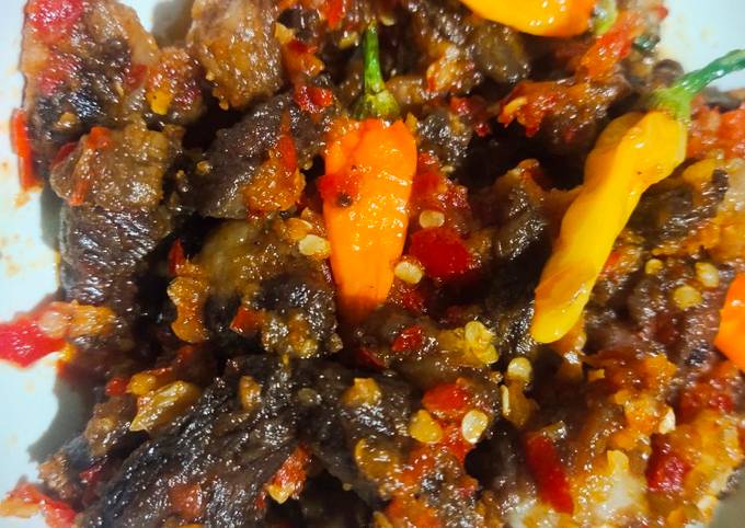 Resep Balado daging sapi goreng oleh mama nissa🌺 - Cookpad