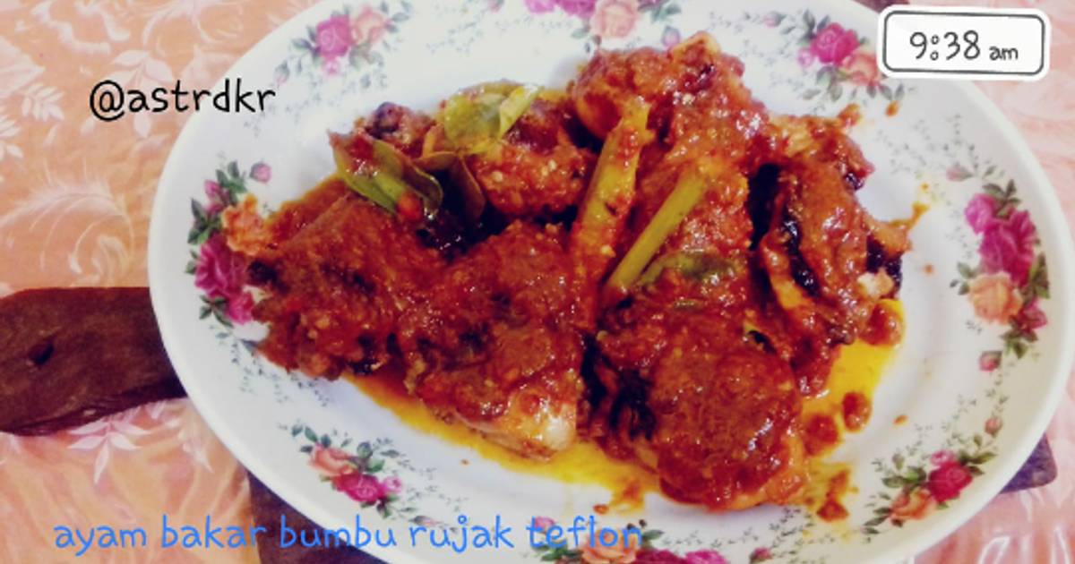 Resep Ayam Bakar Bumbu Rujak Teflon 🍗 Oleh Astrid K R Cookpad