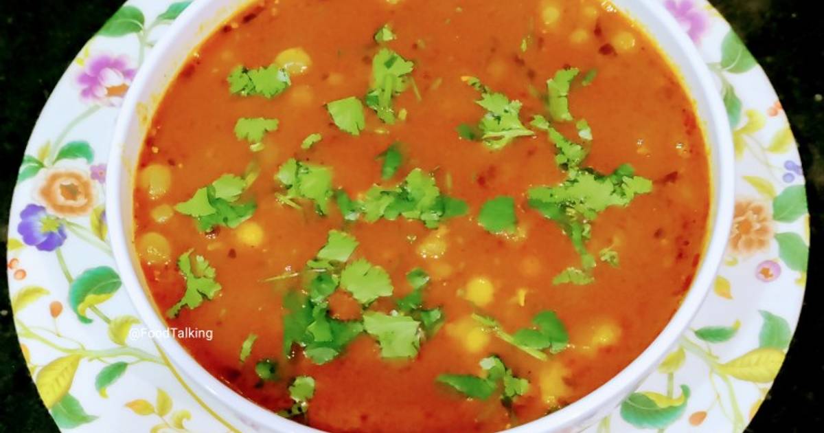 Chana, Matar Tari/Chickpea, Yellow Peas Tari Recipe by Dr.Madhumita ...